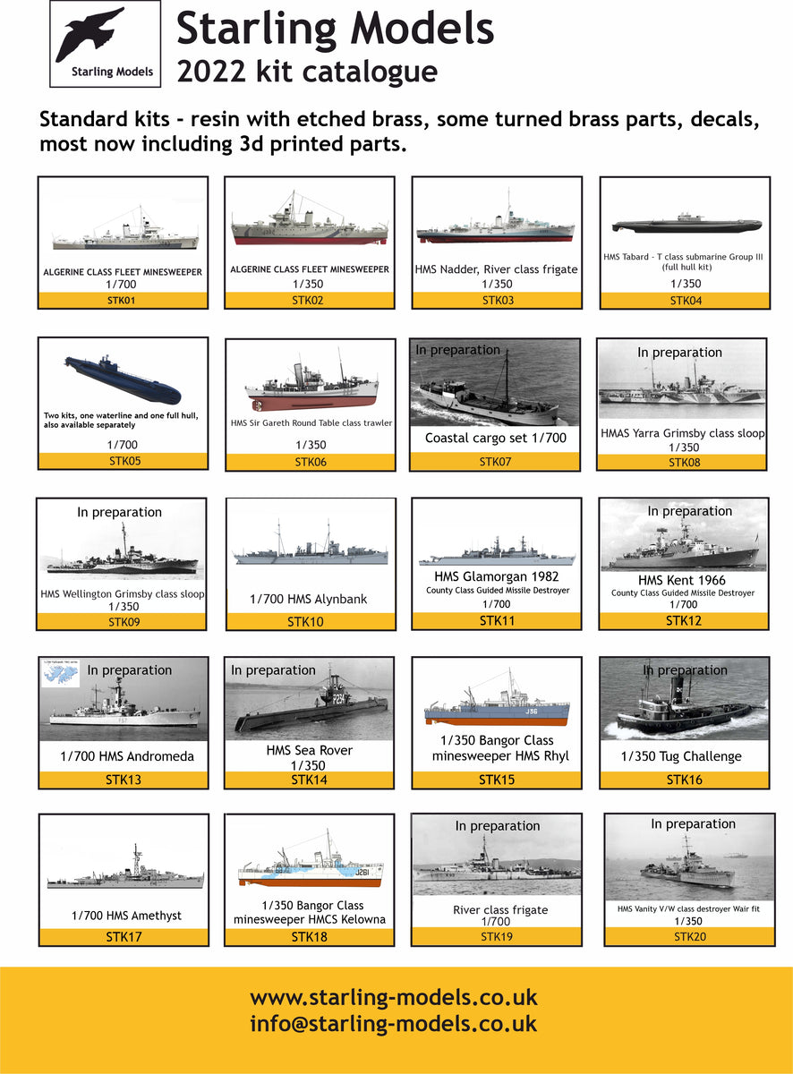 Kit plans for 2022 | Starling Models