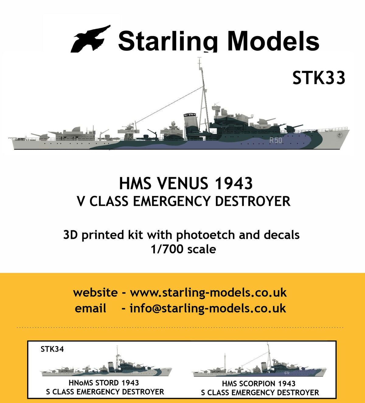 Atlantic Models HMS Venus