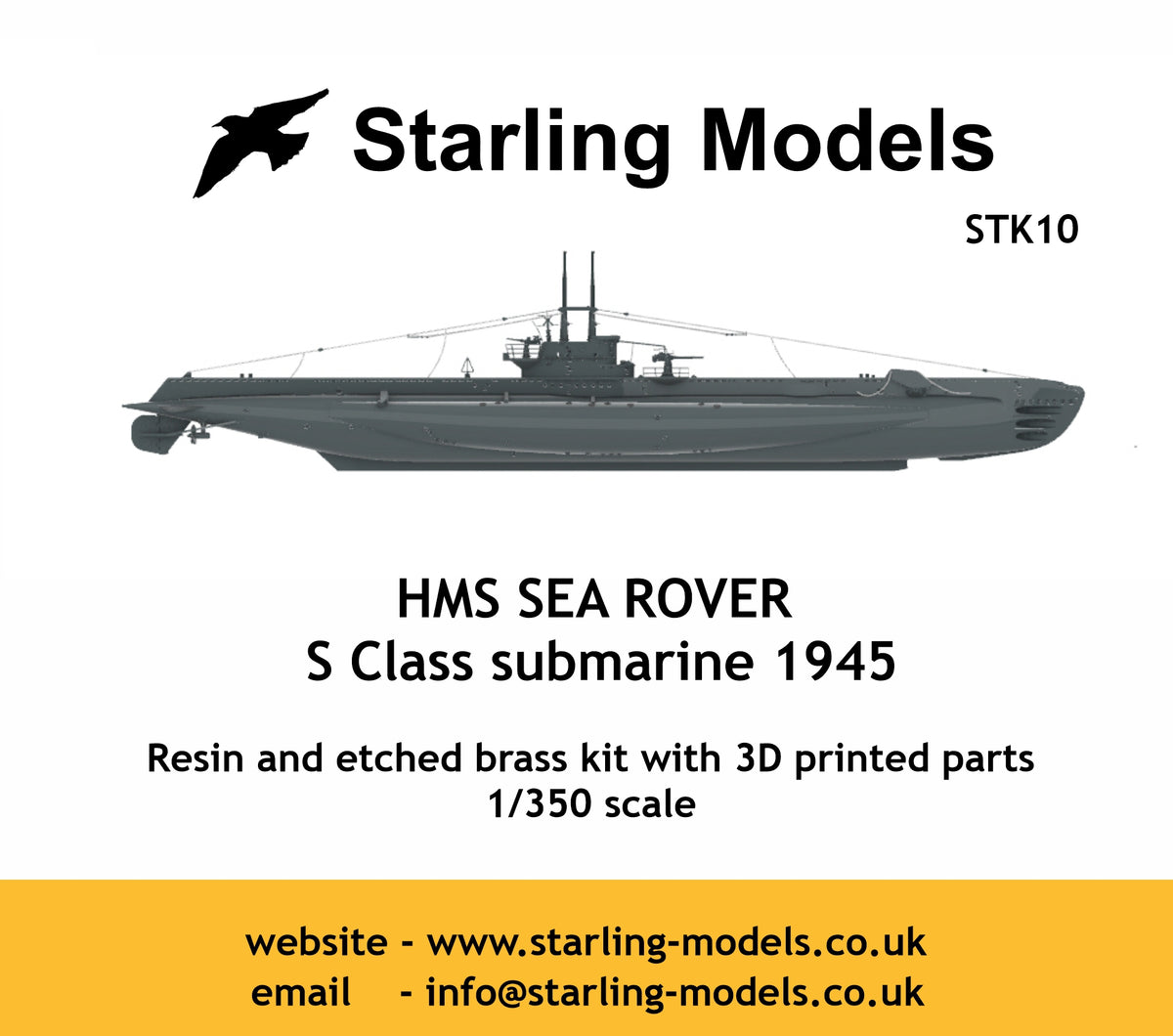 HMS Sea Rover, S Class submarine Group III | Starling Models